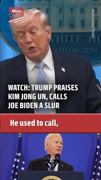 Trump calls Joe Biden the R word, praises Kim Jong Un #news #politics # ...