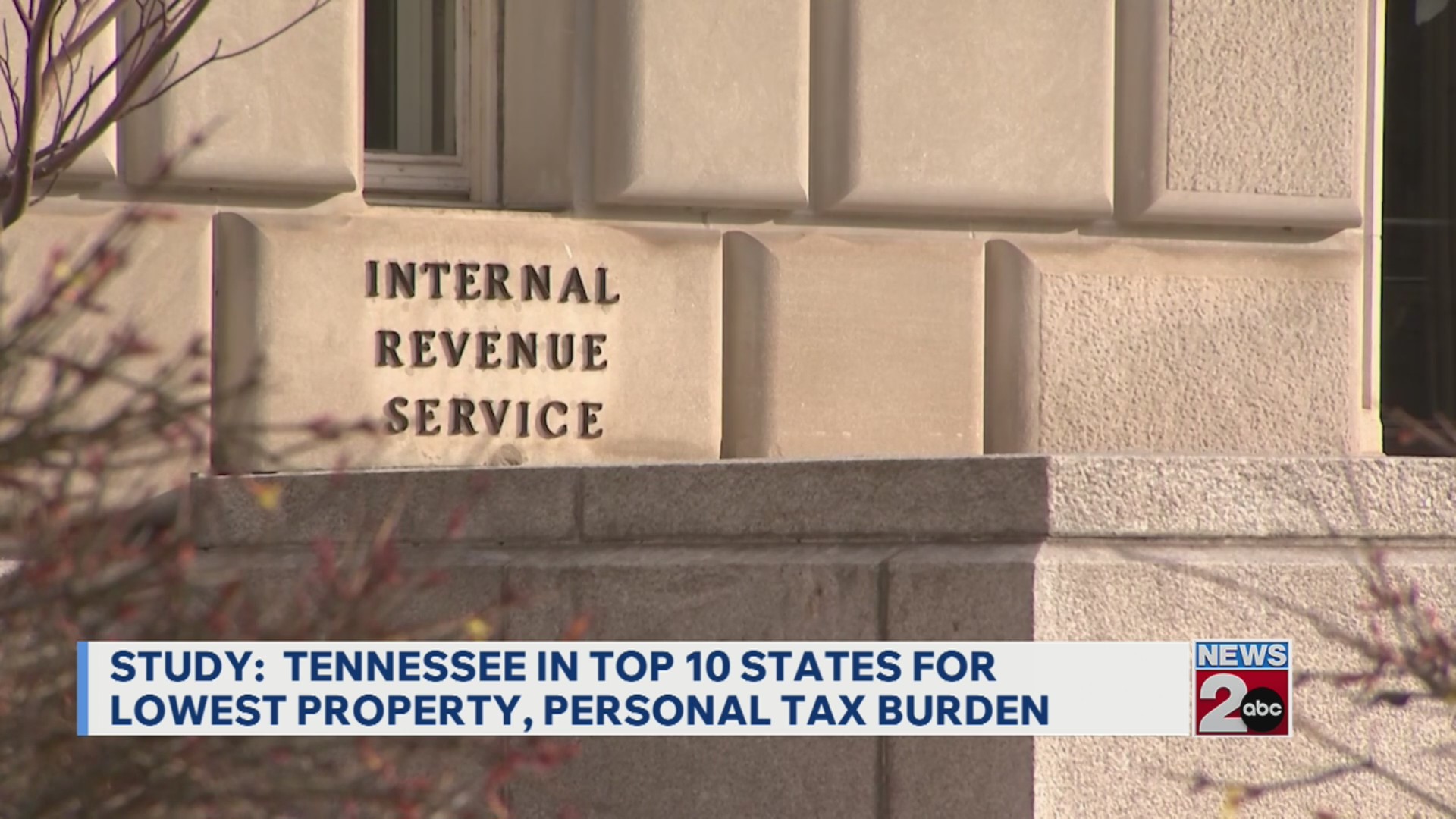 TN in top 10 states for lowest property, personal tax burden