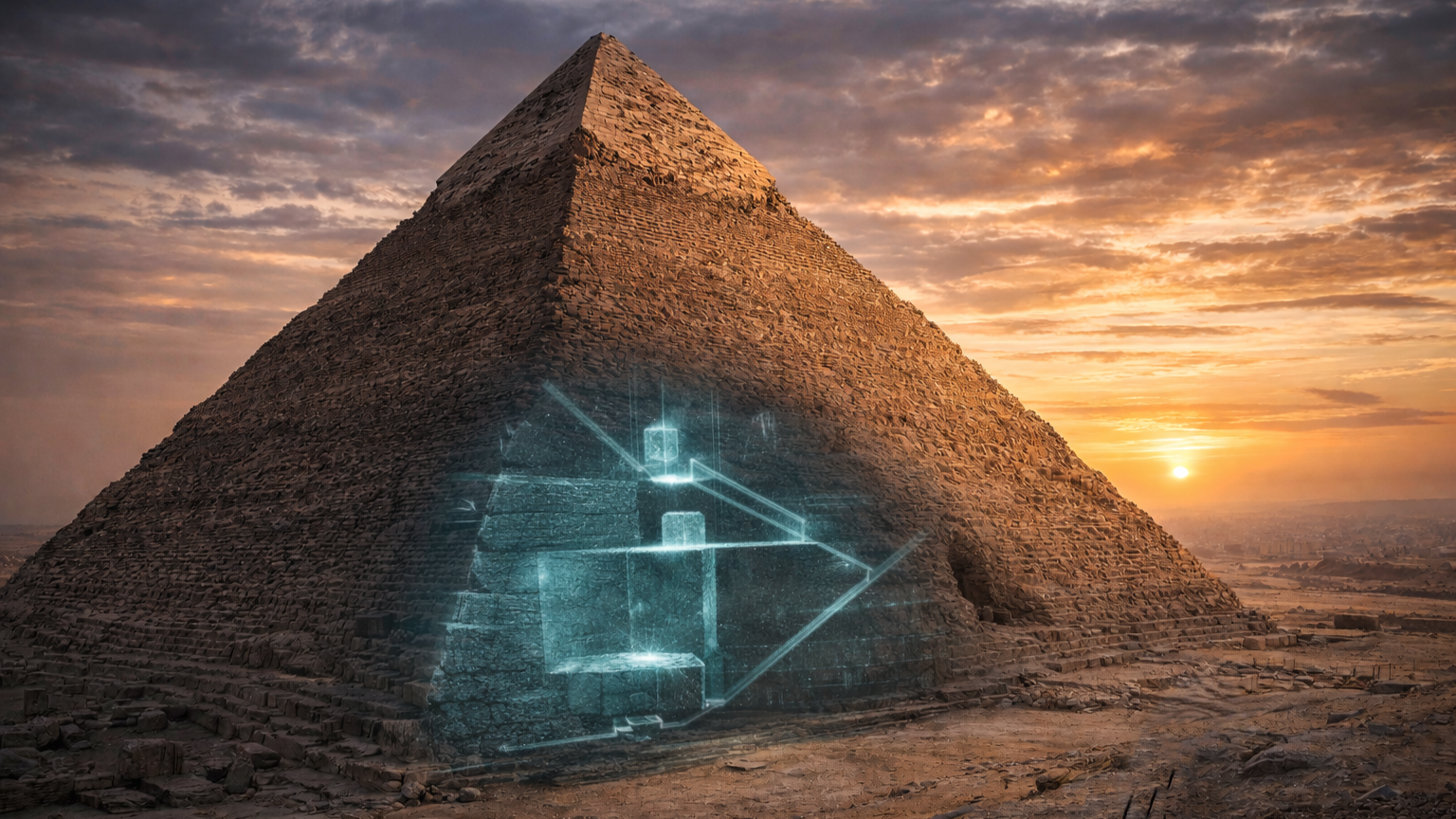 The Khafre pyramid was muon scanned 60 years ago