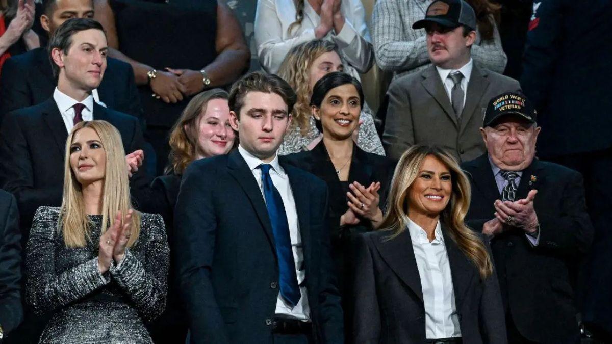 Melania Trump purposely keeps son Barron 'separate' from other siblings ...