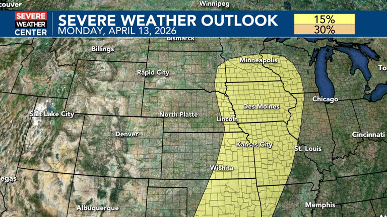 On and off severe weather risks as highs climb into the 70s and 80s