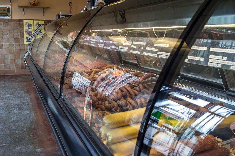 The Old World Indiana meat market where the sausage master slices every ...
