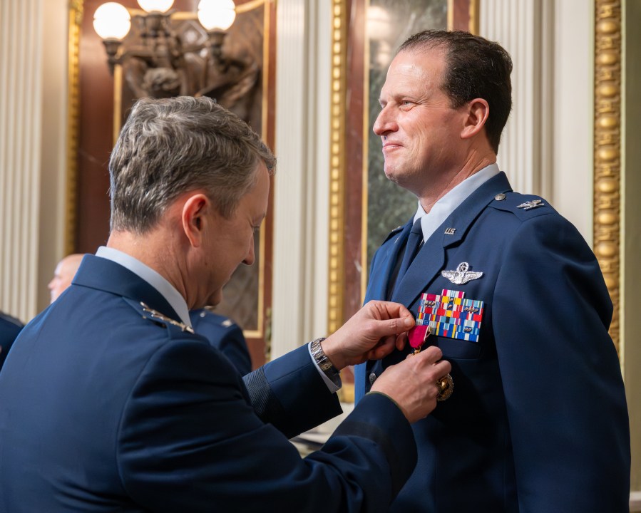 Pfluger retires from Air Force after 25-plus years