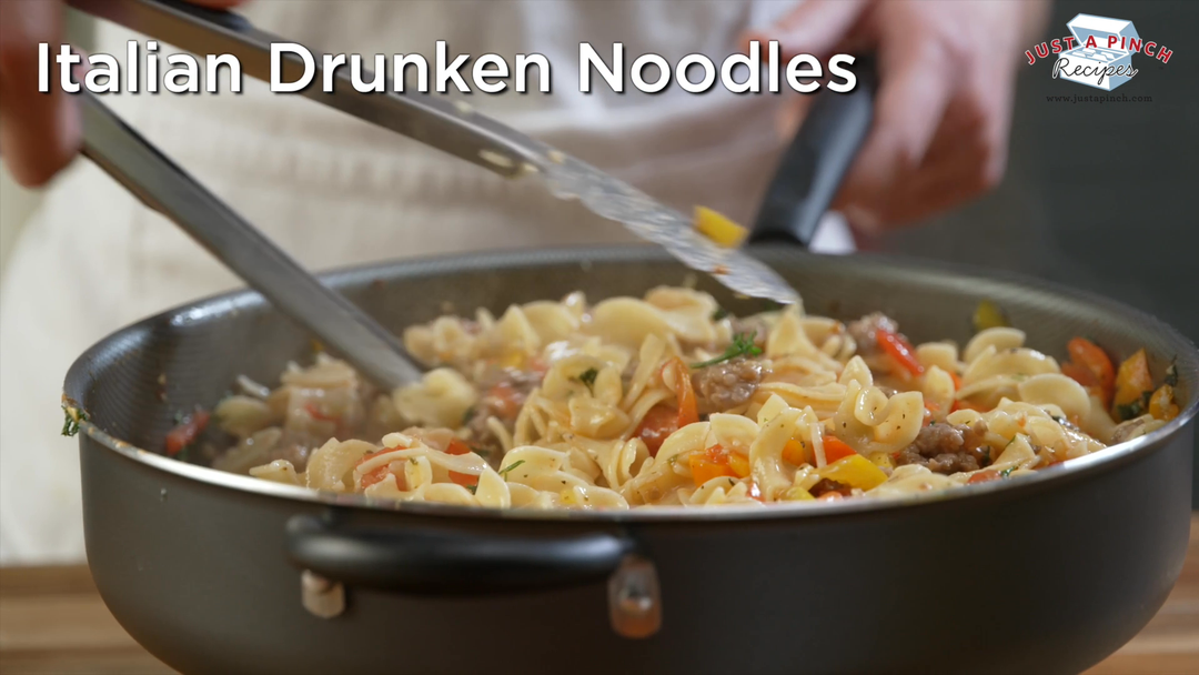 Italian drunken noodles - your new favorite dinner recipe!
