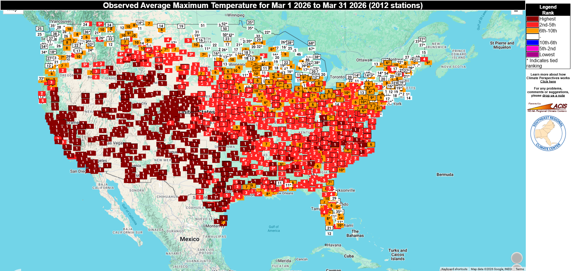 March 2026 was the hottest March since records started 130+ years ago