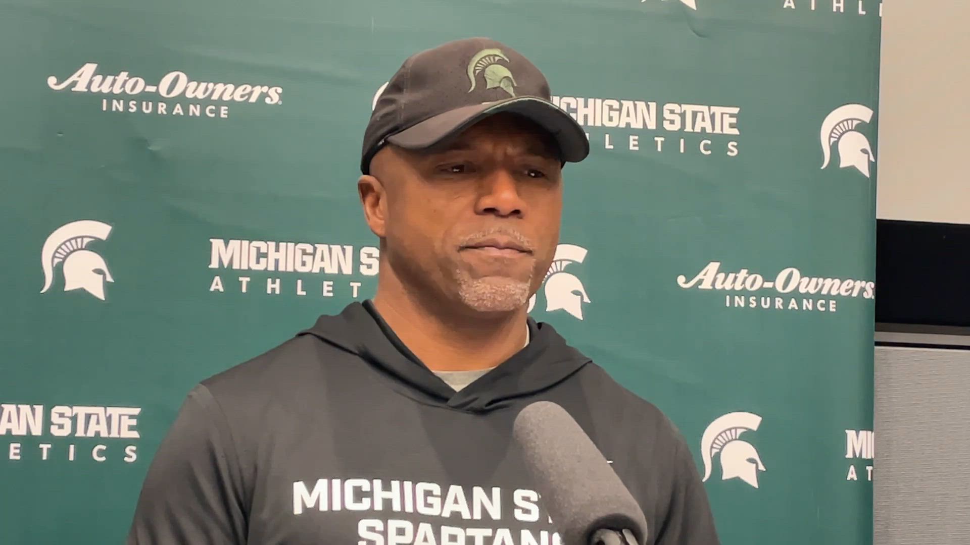 Michigan State WR coach Courtney Hawkins on Rodney Bullard Jr.