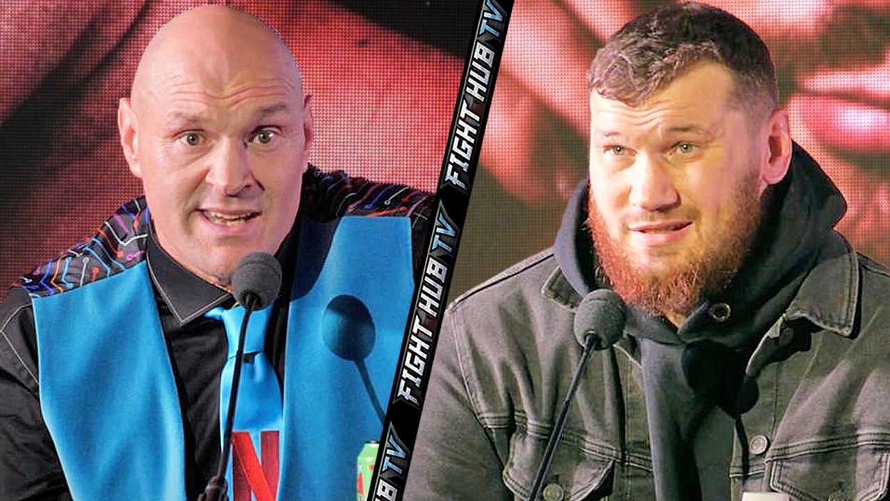 Tyson Fury and Arslanbek Makhmudov engage in tense final face-off