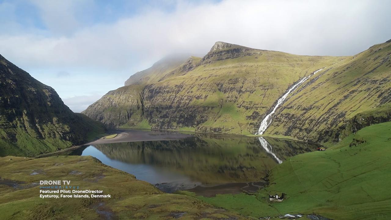 Faroe Islands from above: Mist, mountains & sea