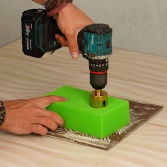 A useful hack for cutting tiles without cracks 🔥
