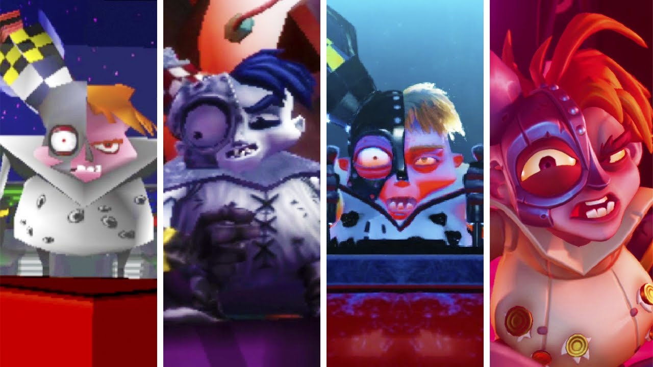 Evolution of Dr. N Gin battles from Crash Bandicoot (1997-2021)