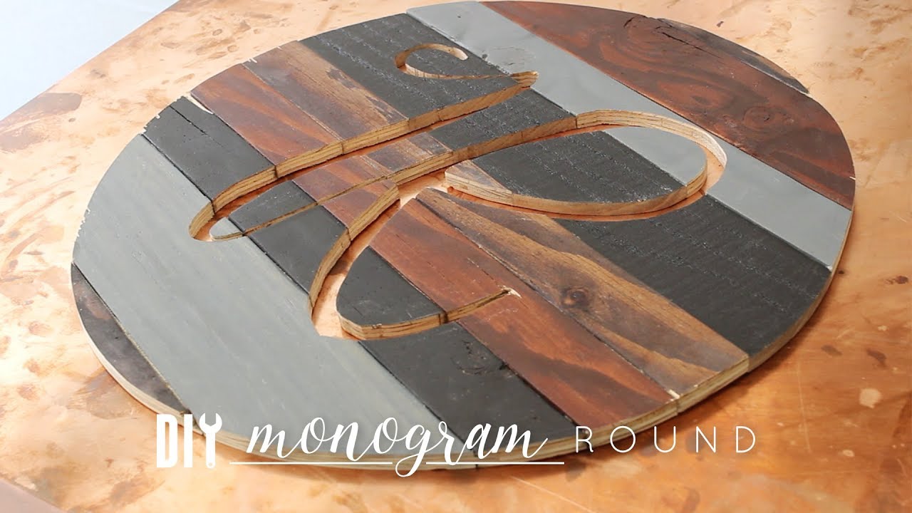 Creating a personalized wood round using a scroll saw