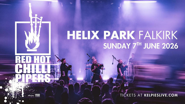 Kelpies live 2026: Red Hot Chilli Pipers to play Falkirk's Helix Park