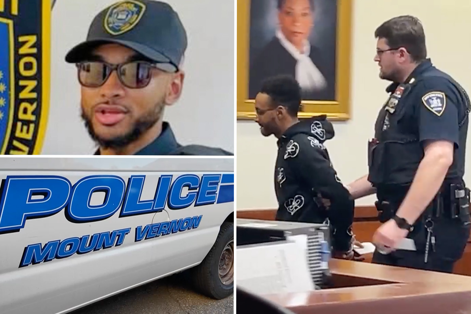 NY cop who was hailed as a hero after fire rescue is busted in goofy ...