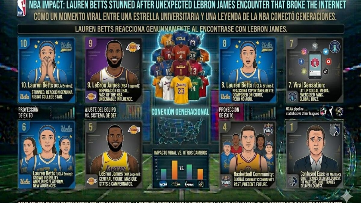 NBA impact: Lauren Betts stunned after unexpected LeBron James ...