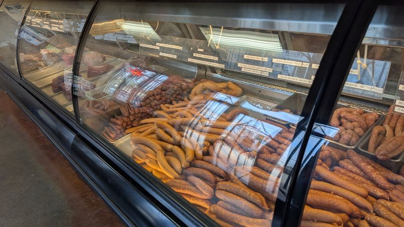 The Old World Indiana meat market where the sausage master slices every ...
