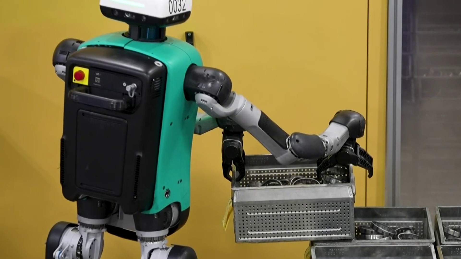 Humanoid robots take over manual job at auto parts plant