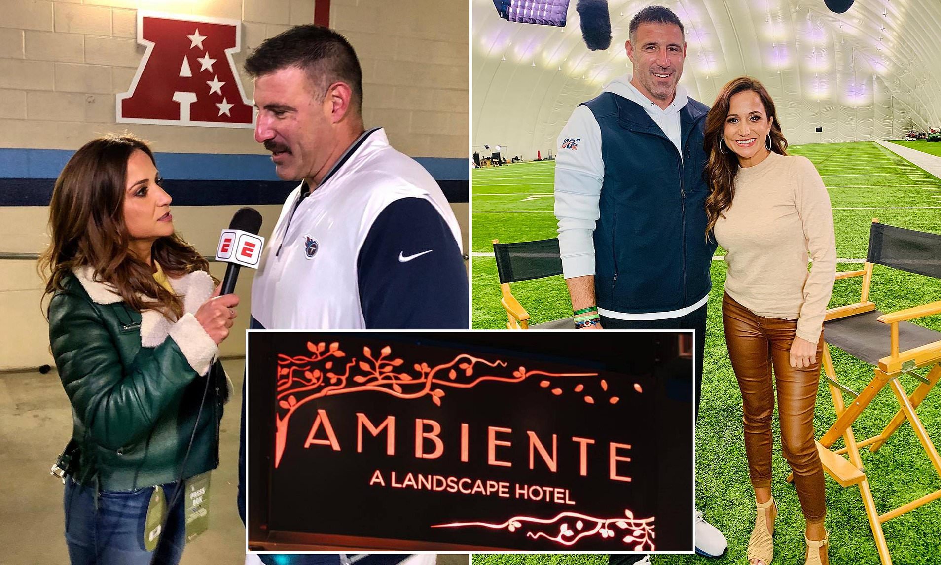 Viral photos of Patriots' Mike Vrabel and NFL reporter were shopped ...