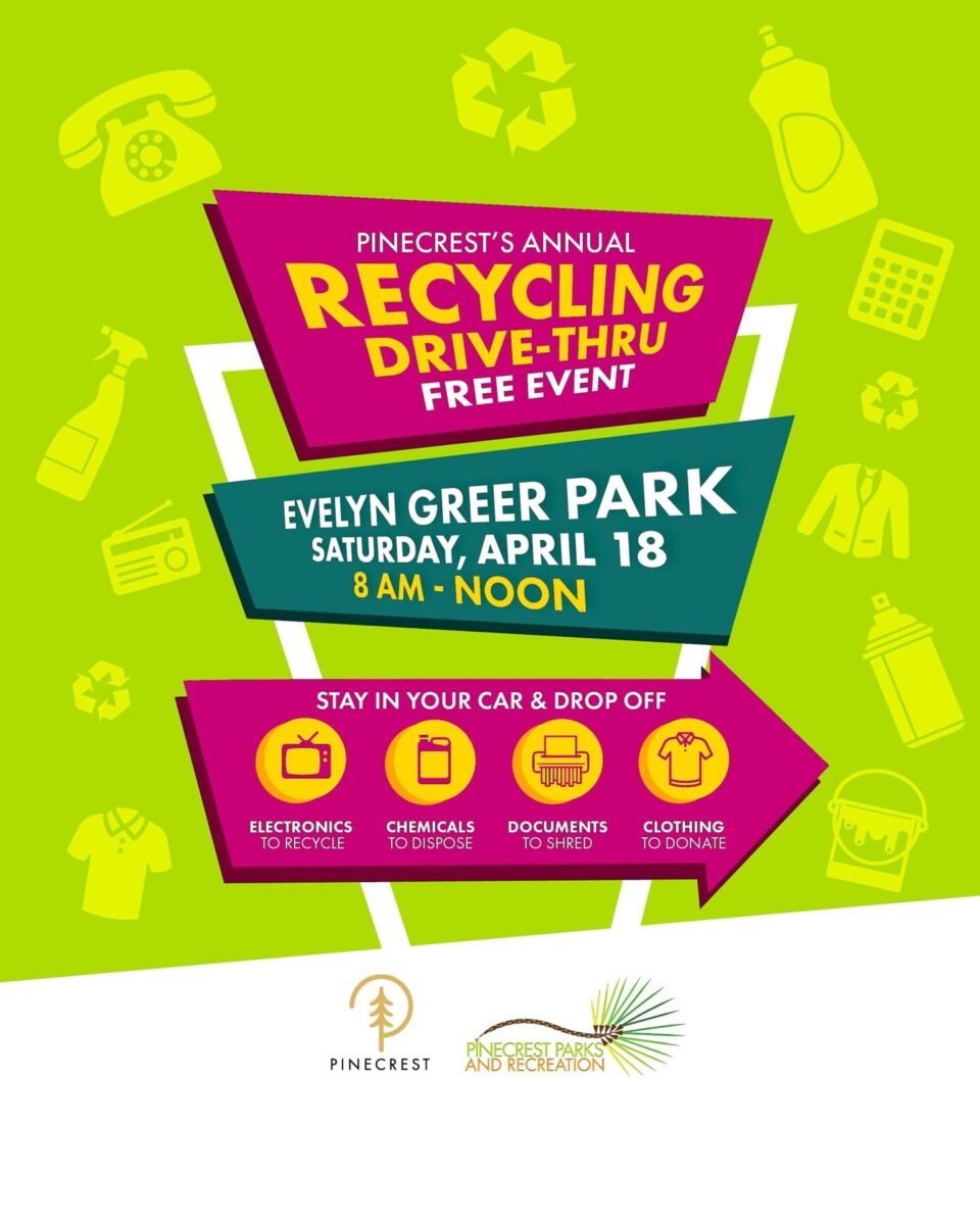 Pinecrest packs Earth Week with recycling drive, park ribbon cutting ...