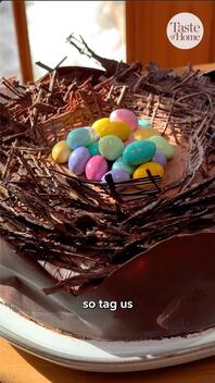 Easter nest cake