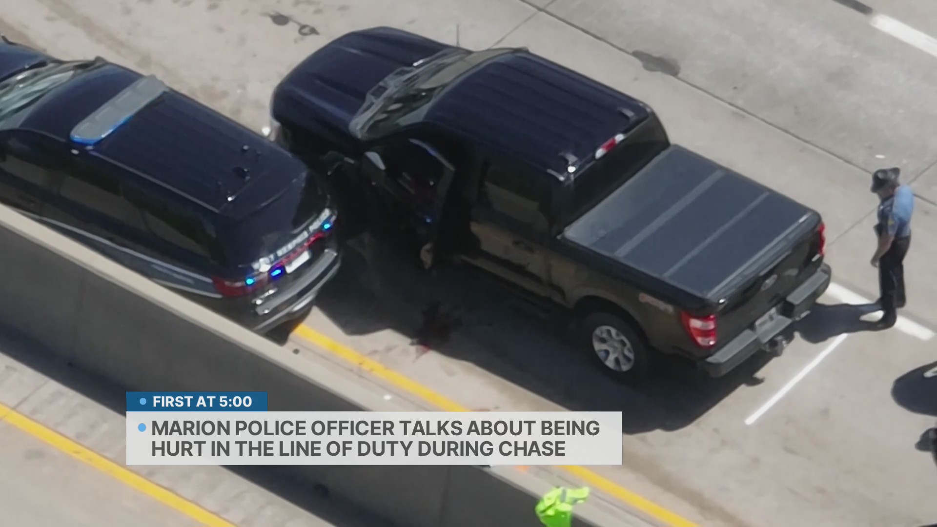 AR officer hit by police car during chase tells story