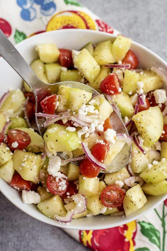 One bite of this Greek cucumber salad and you’re hooked