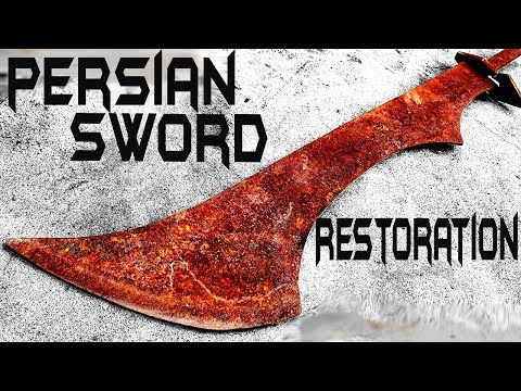 Rusted Persian sword transformation