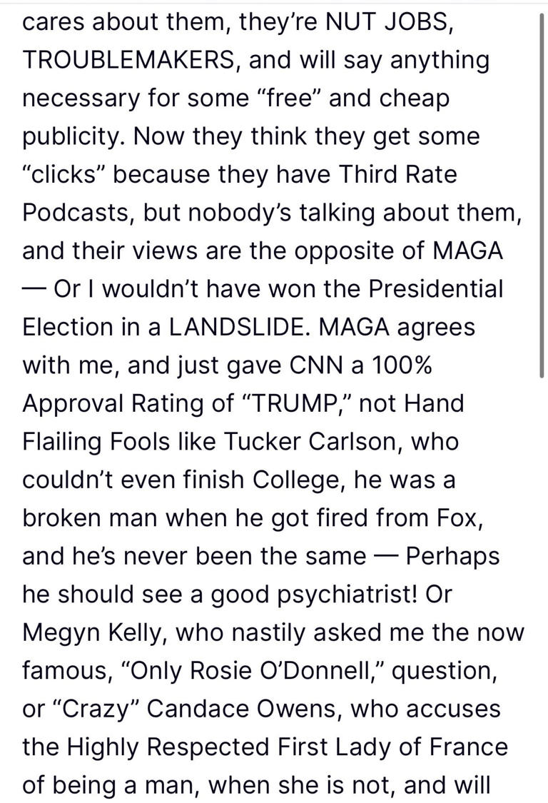 Trump goes scorched earth on MAGA rebels in unhinged post