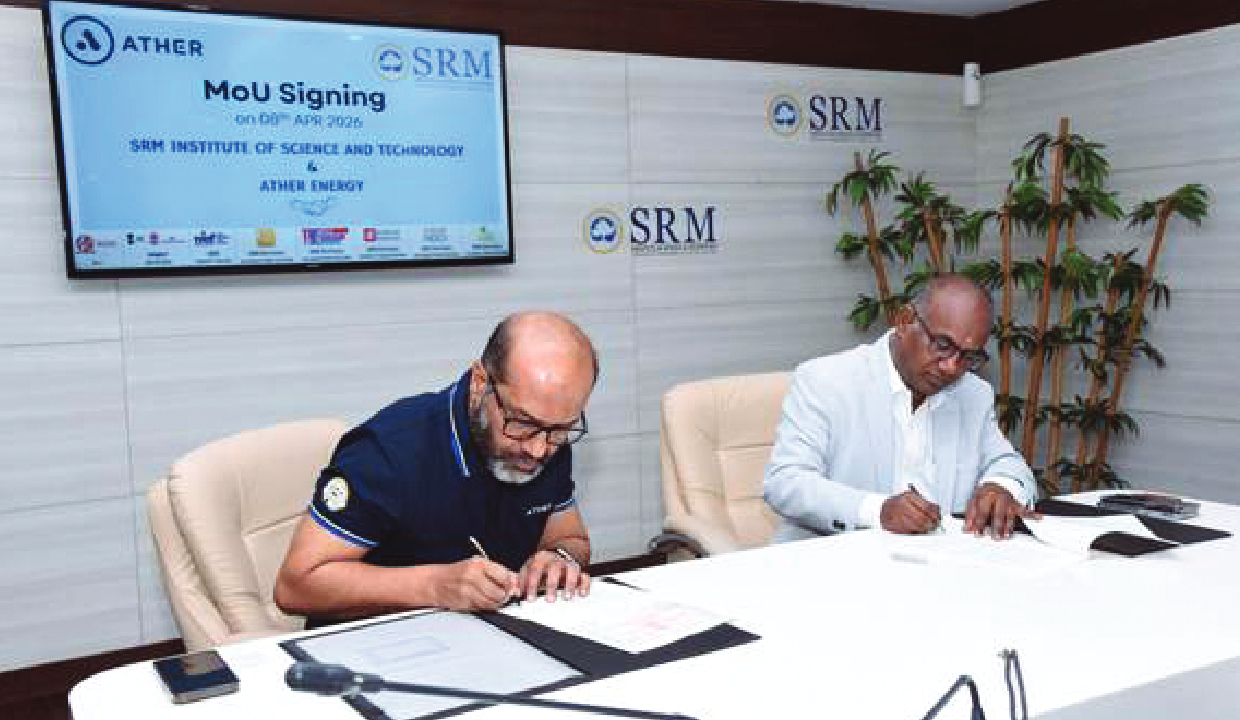 SRMIST signs MoU with Ather Energy; launches Ather Forge initiative ...