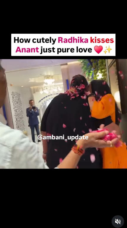 Radhika Merchant kisses Anant Ambani during birthday celebrations, fans ...
