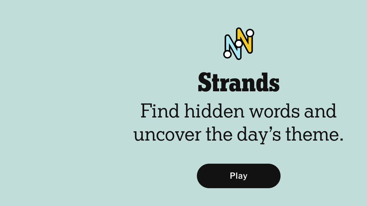 Today’s NYT 'Strands' hints, spangram and answers for Sunday, April 19 ...