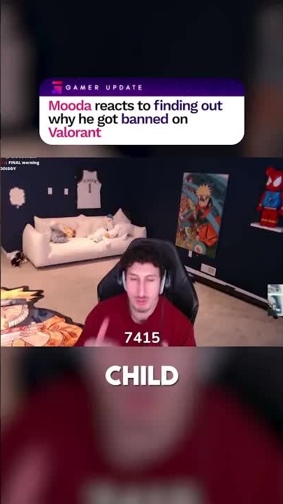 Mooda reacts to him finding out why he got banned #valorant #mooda # ...