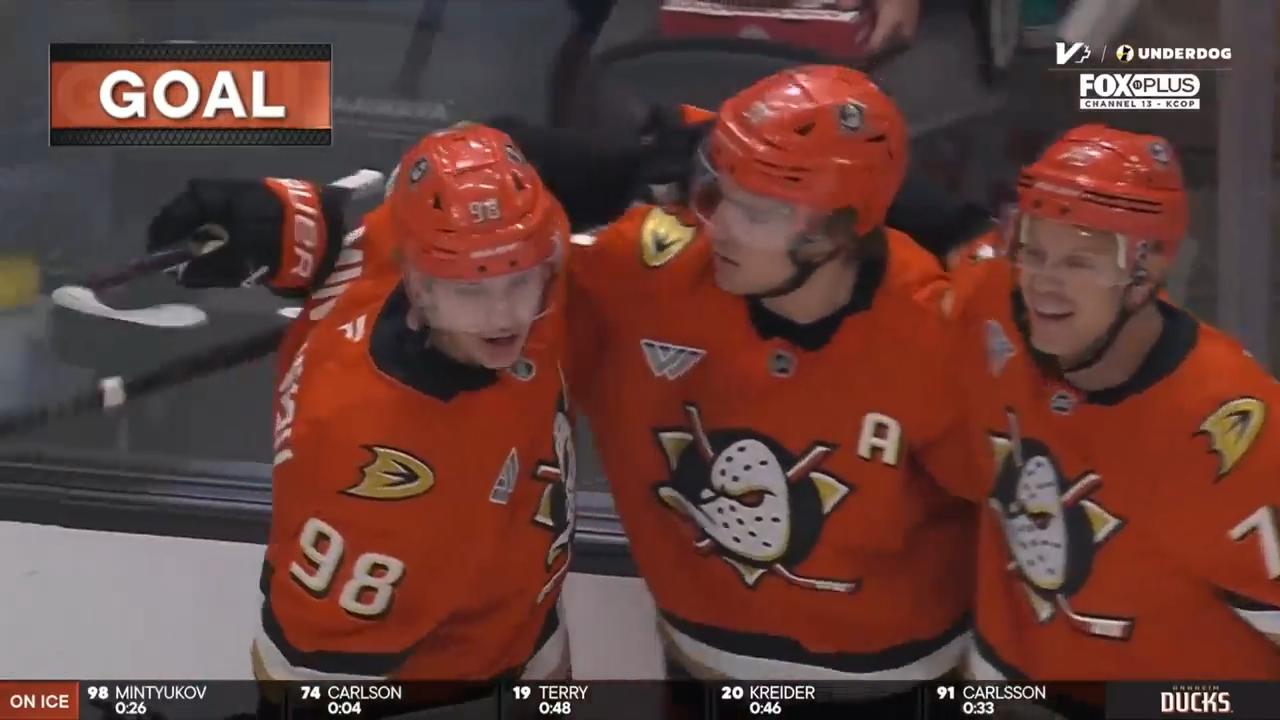 Carlsson's goal and Carlson’s 1st ever hat trick sends Ducks past ...