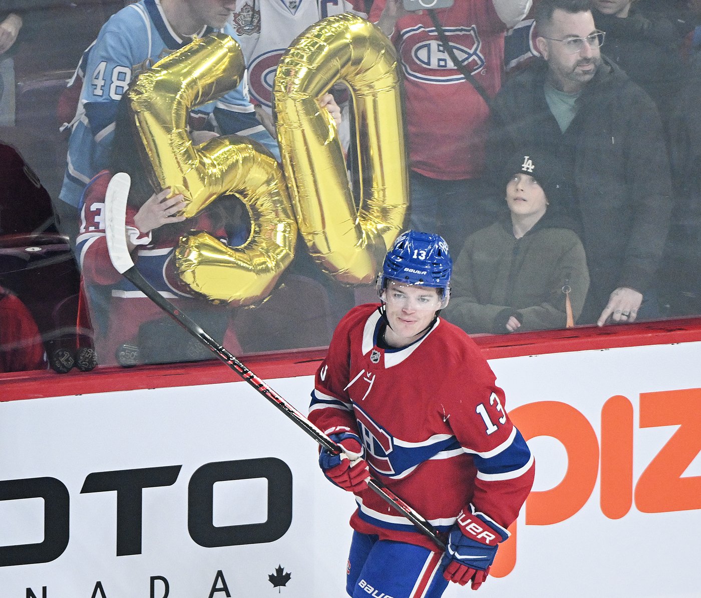 Cole Caufield becomes first Canadien to score 50 since 1990 with goal ...