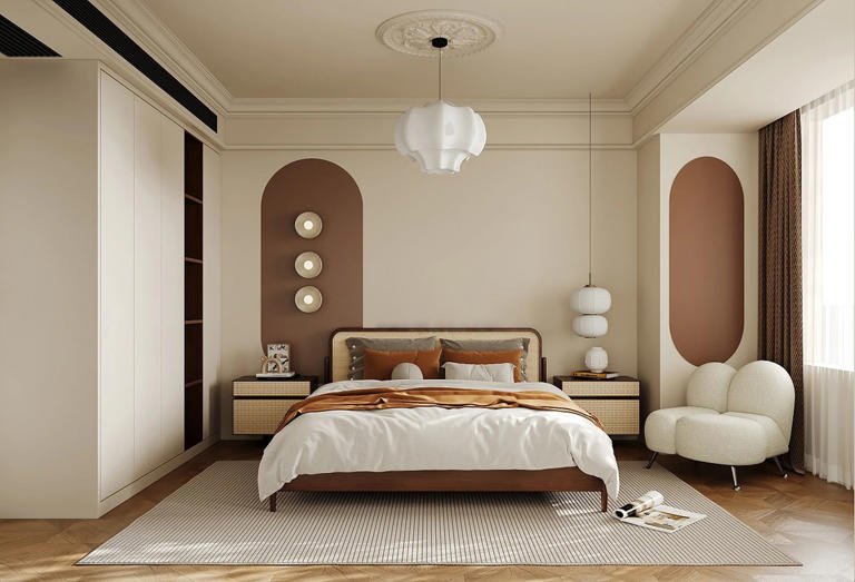 Hangat! 7 gaya cat rumah warna cream muda