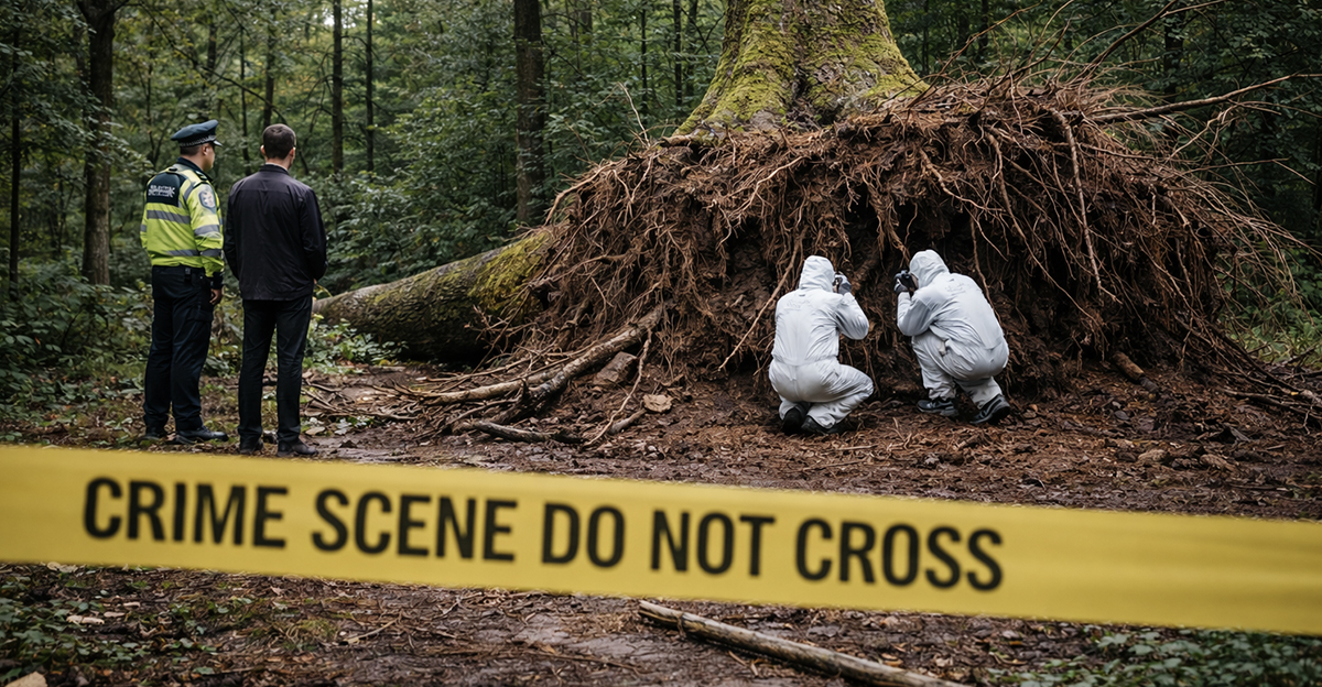 In 2010, a storm in Ireland uprooted a tree and revealed a medieval ...