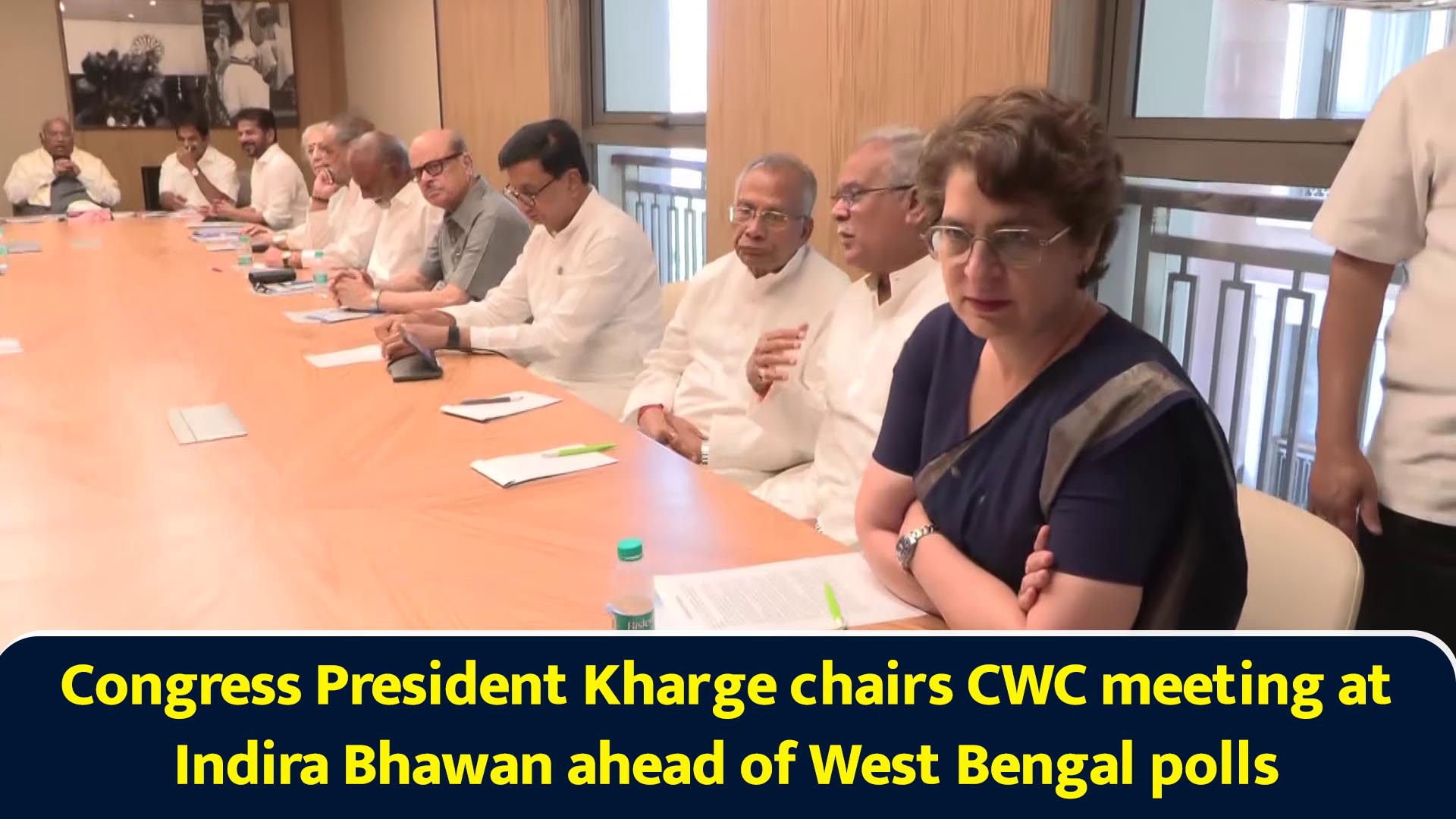 Congress president Kharge chairs CWC meeting at Indira Bhawan ahead of ...