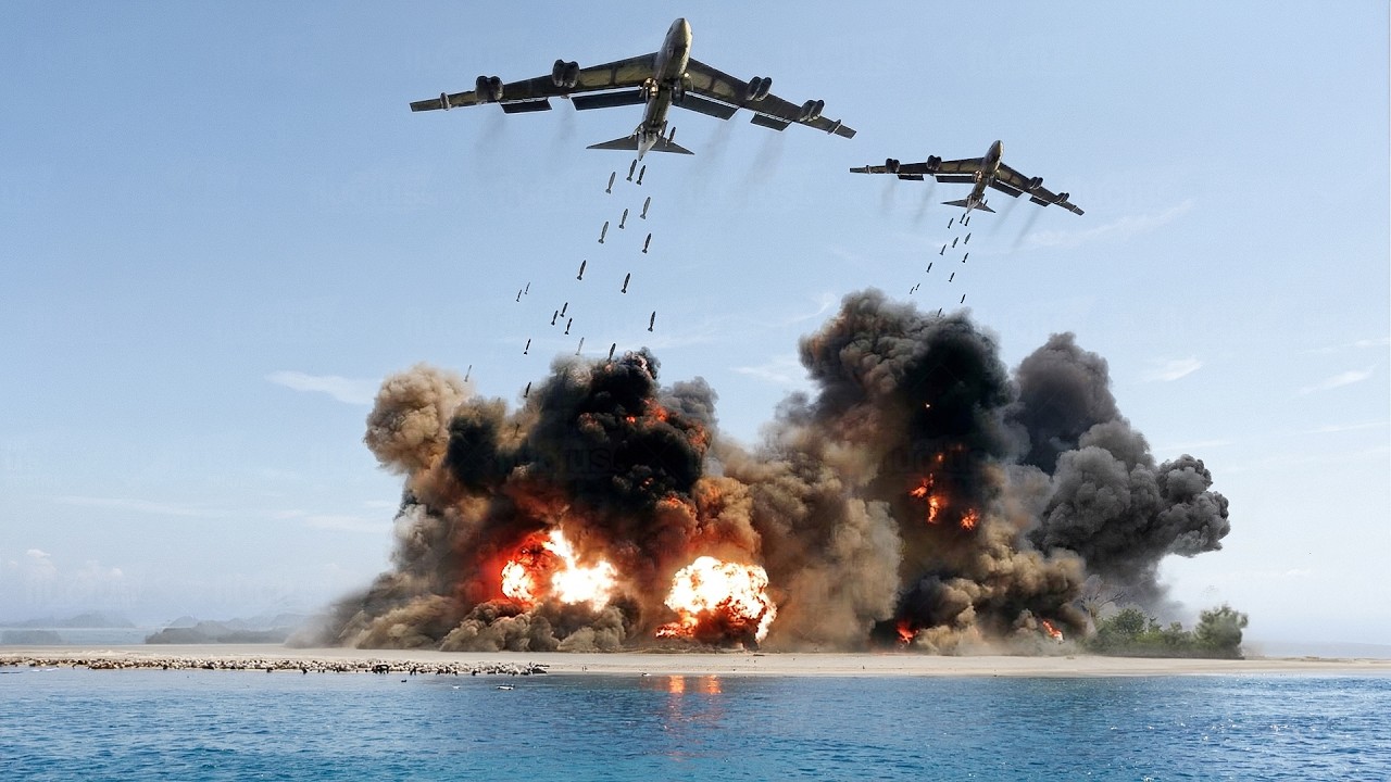How US Most Feared Bomber Drops Tons of Munitions During Scary Air Raids