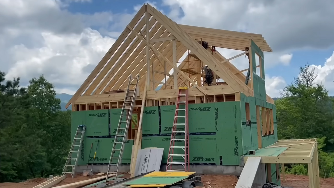 Framing a steep roof | Building the Nantahala Retreat #12