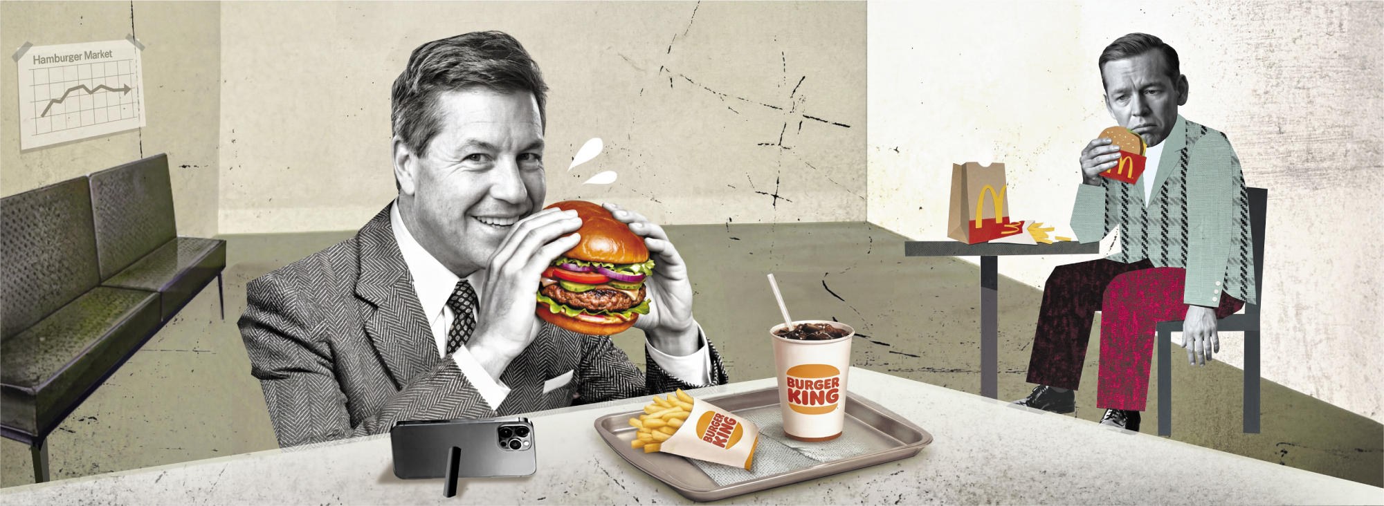 Fast-food CEOs clash in unplanned 'eating showdown'