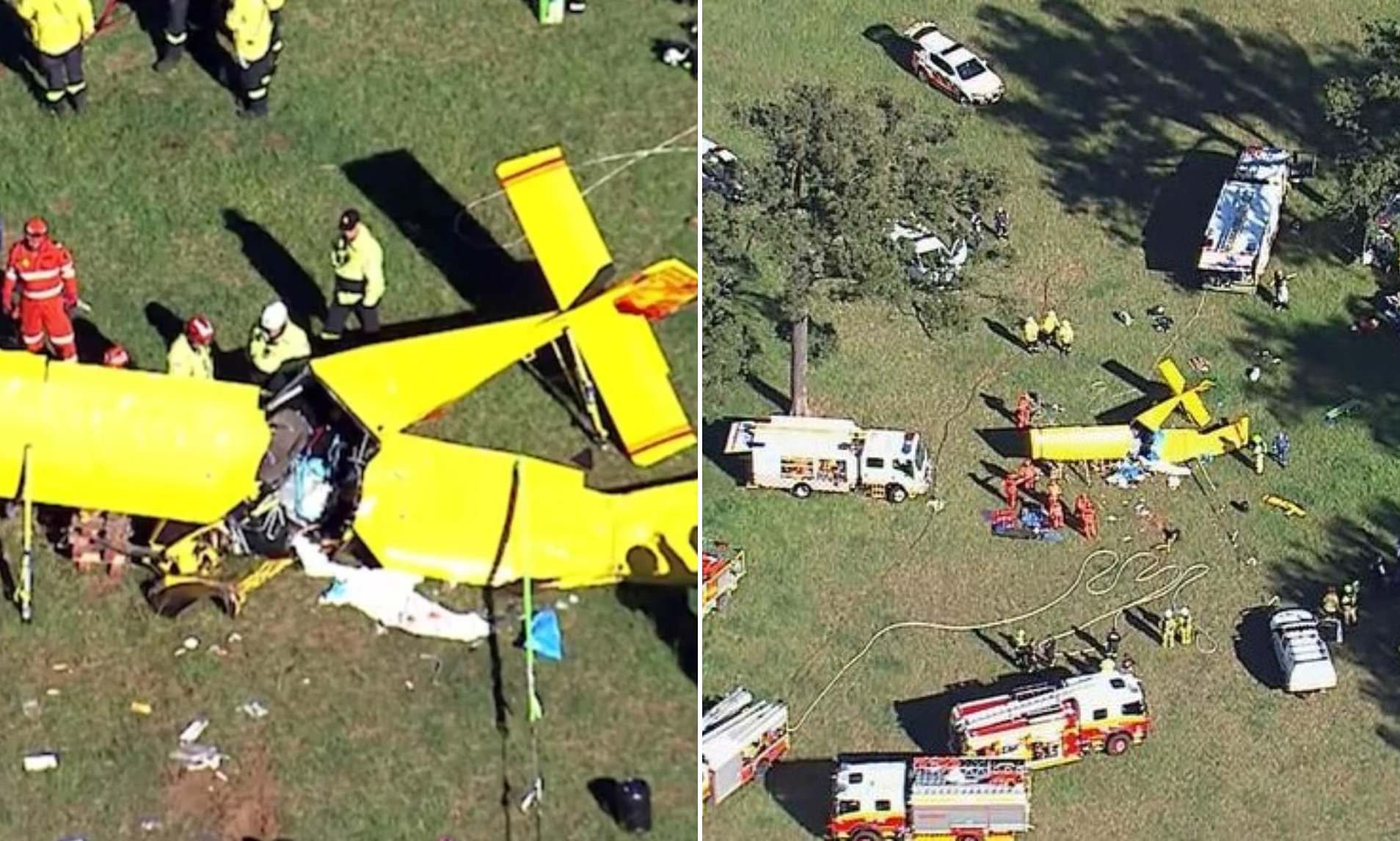 Pilot fighting for life after his light plane crashed into a paddock in ...