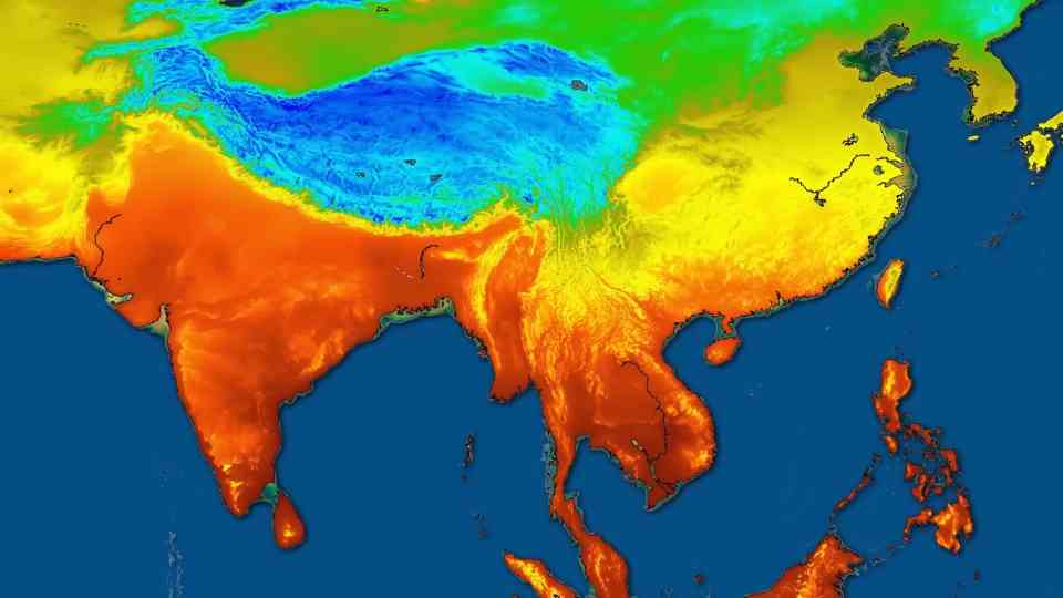 This video shows the temperature range where civilizations thrive