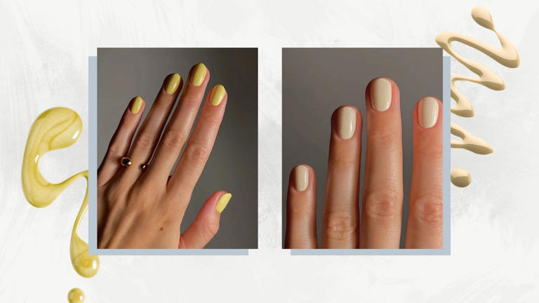 Forget sheer pinks, lemon nails are the bright and fashionable look to ...
