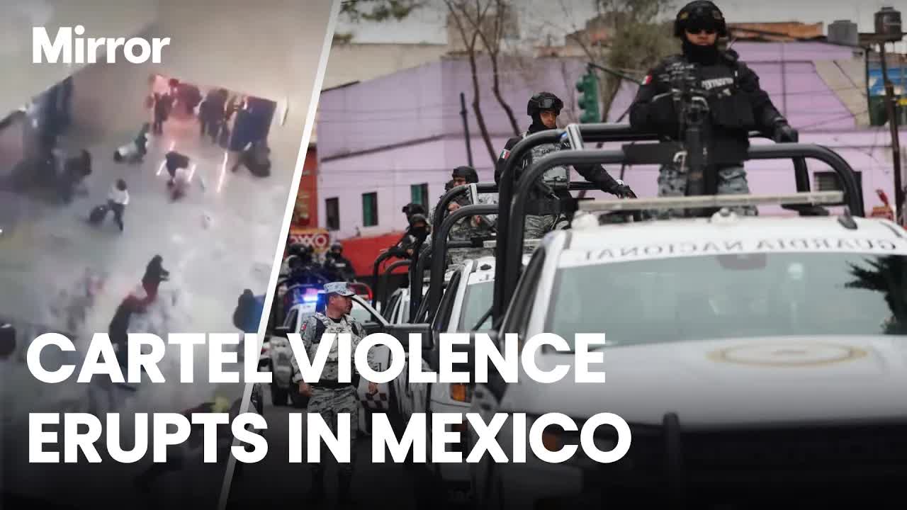 British tourists warned 'stay indoors' as cartel violence sparks chaos ...