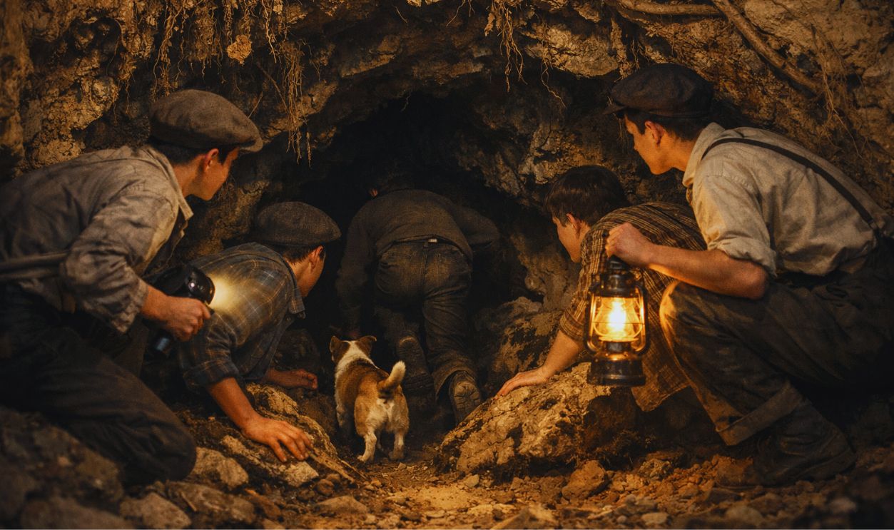 In 1940, four teens searching for their lost dog accidentally ...