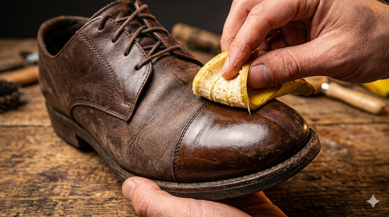 Banana peel shoe shine trick: Can it really clean and polish leather in ...