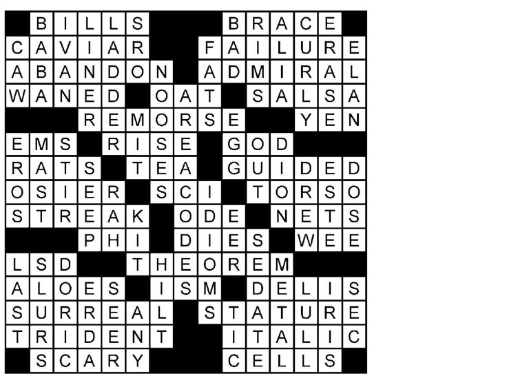 Puzzle solutions for Thursday, Apr. 16, 2026