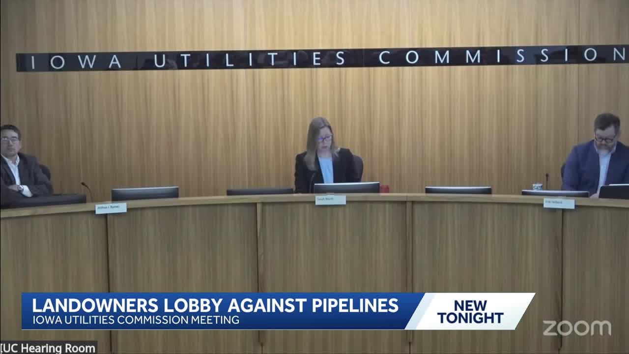 Landowners oppose carbon pipeline amendment at Iowa Utilities ...