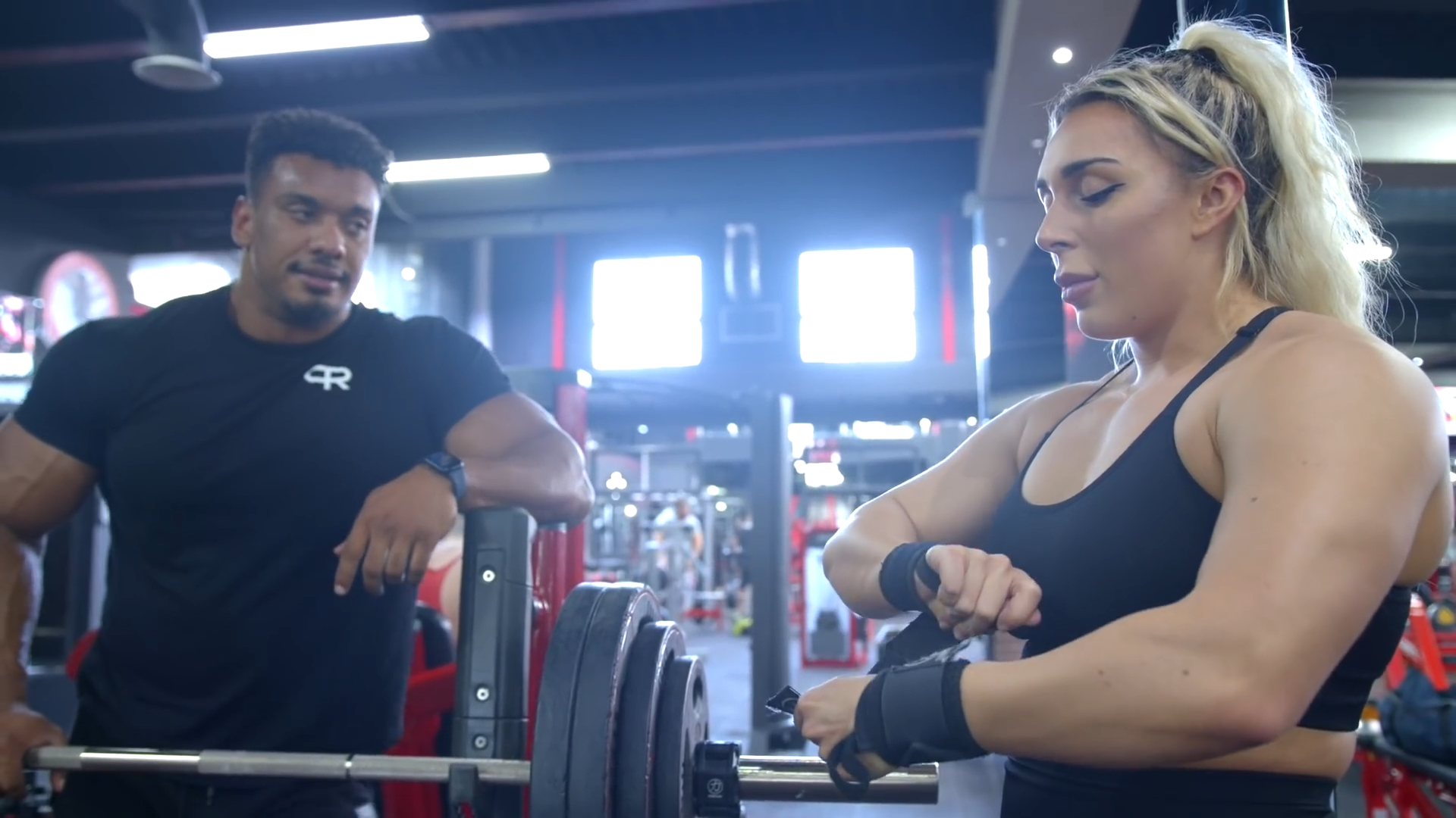 She was just training quietly - now she’s pressing 308lbs
