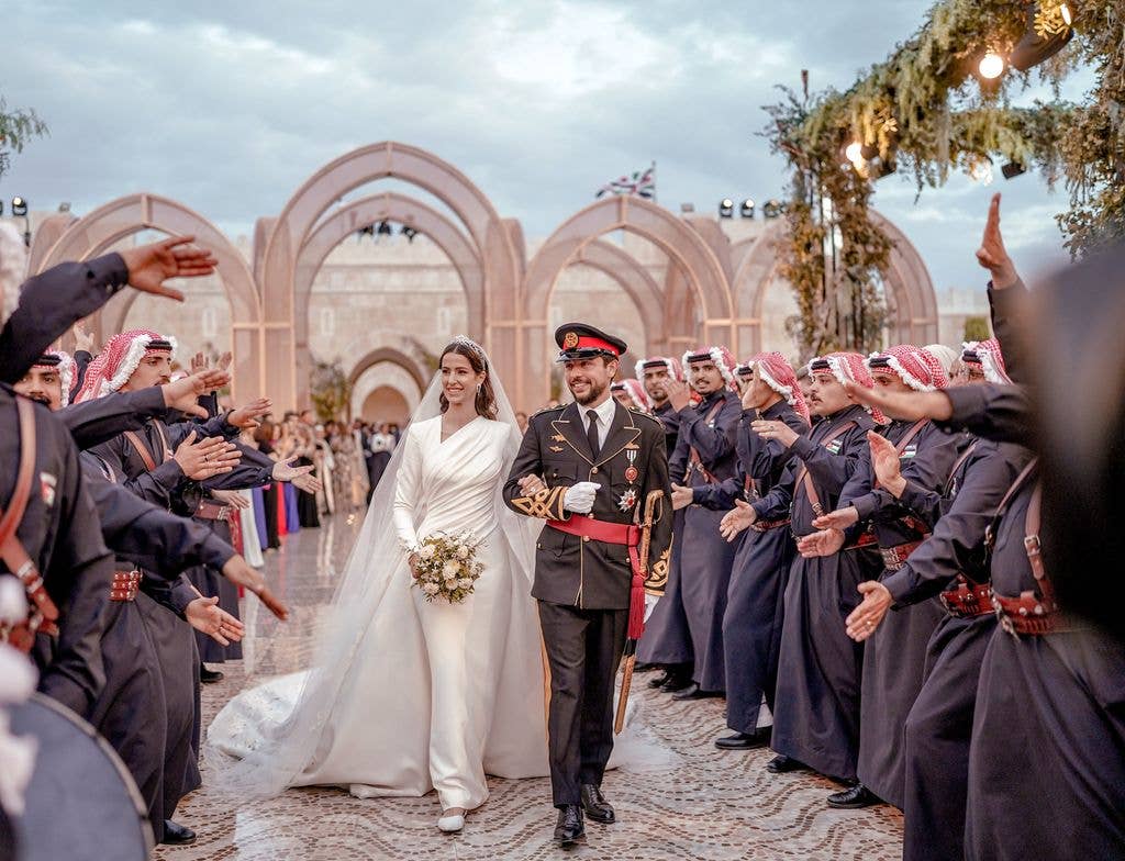 Princess Rajwa and Crown Prince Hussein look more loved-up than ever as ...