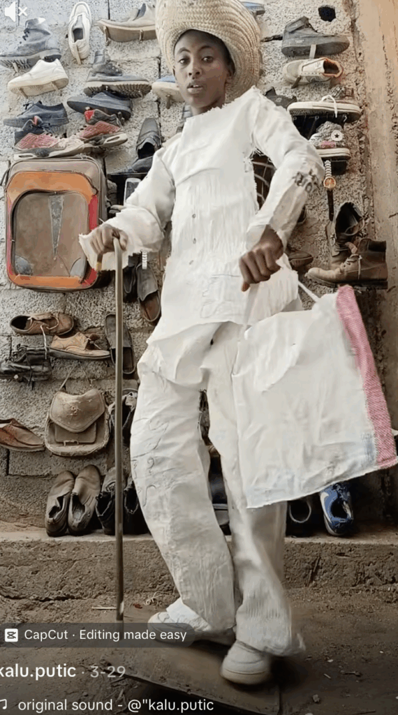 This fashion TikToker creates viral looks with things others throw away